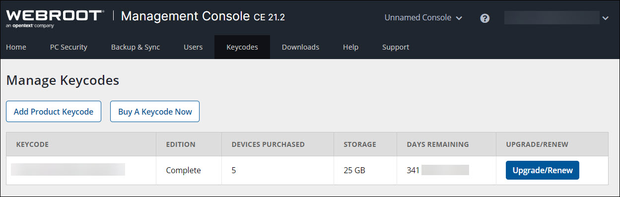 Find Your Keycode In The Wsa Web Console For Installation